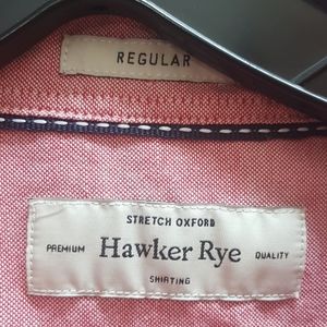 Hawker Rye | Shirts | Hawker Rye Red Stretch Oxford Shirt | Poshmark
